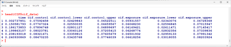 R で IPTW 競合リスク累積発生率曲線を書く方法 – 統計ER